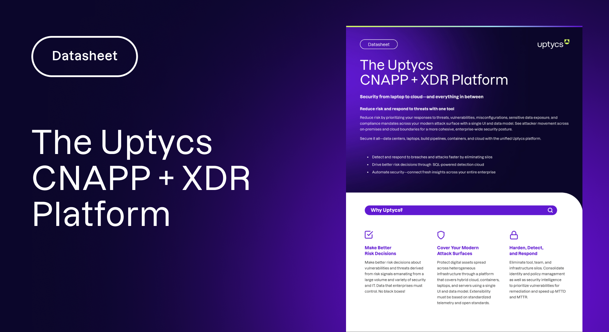 Datasheet | The Uptycs CNAPP + XDR Platform